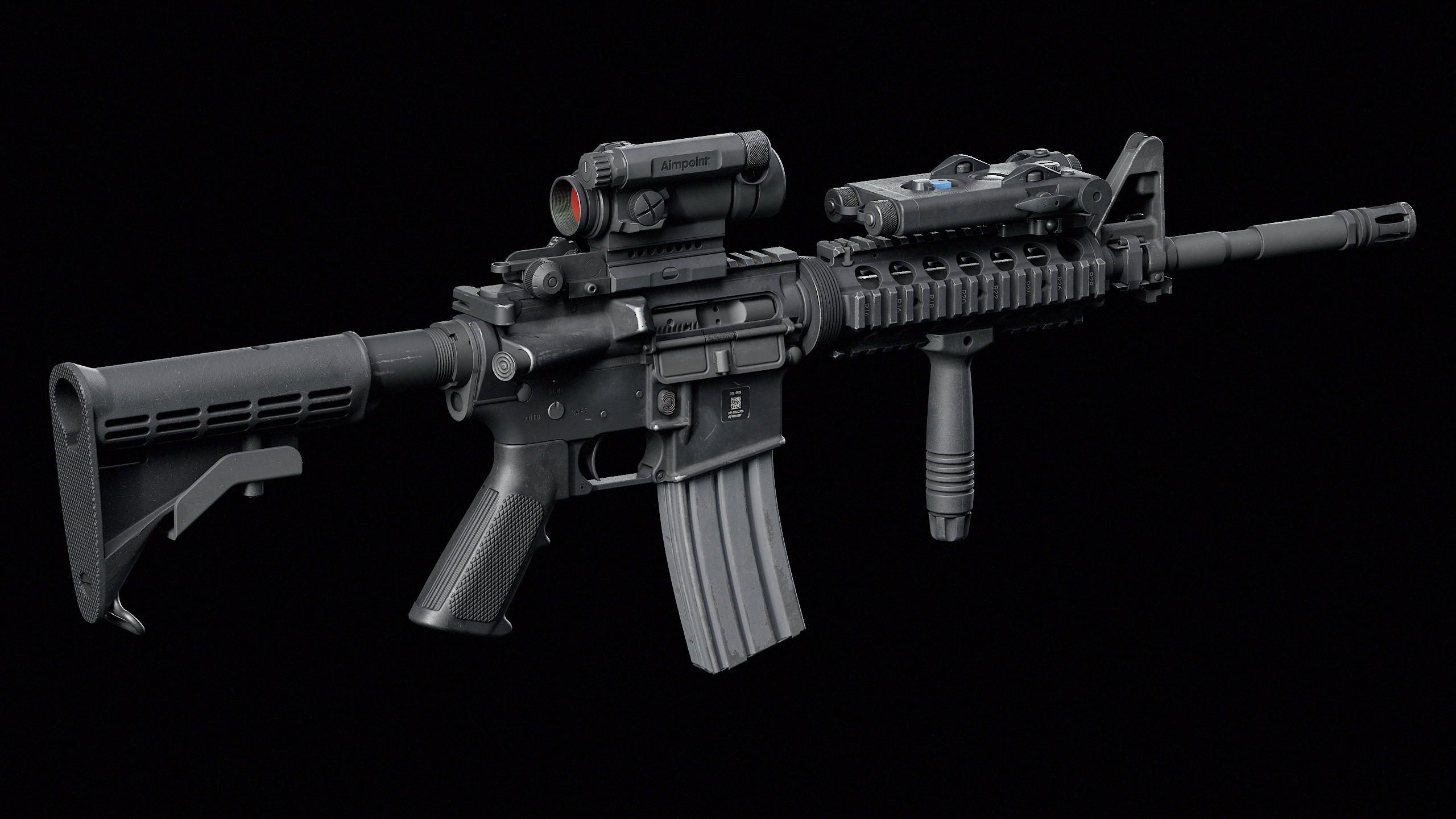 3D model M4A1 CompM4-PEQ2A VR / AR / low-poly | CGTrader