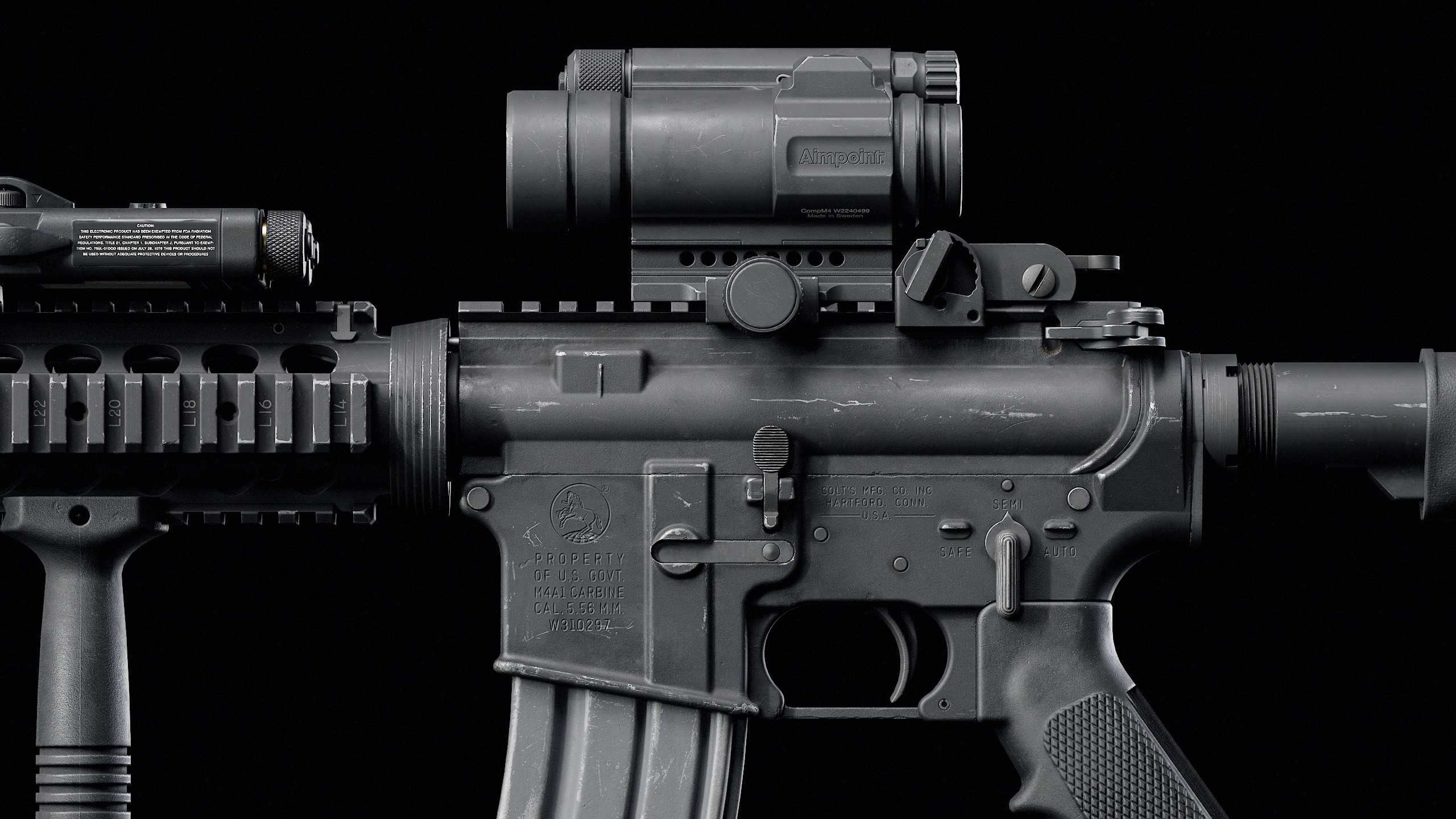 3D model M4A1 CompM4-PEQ2A VR / AR / low-poly | CGTrader