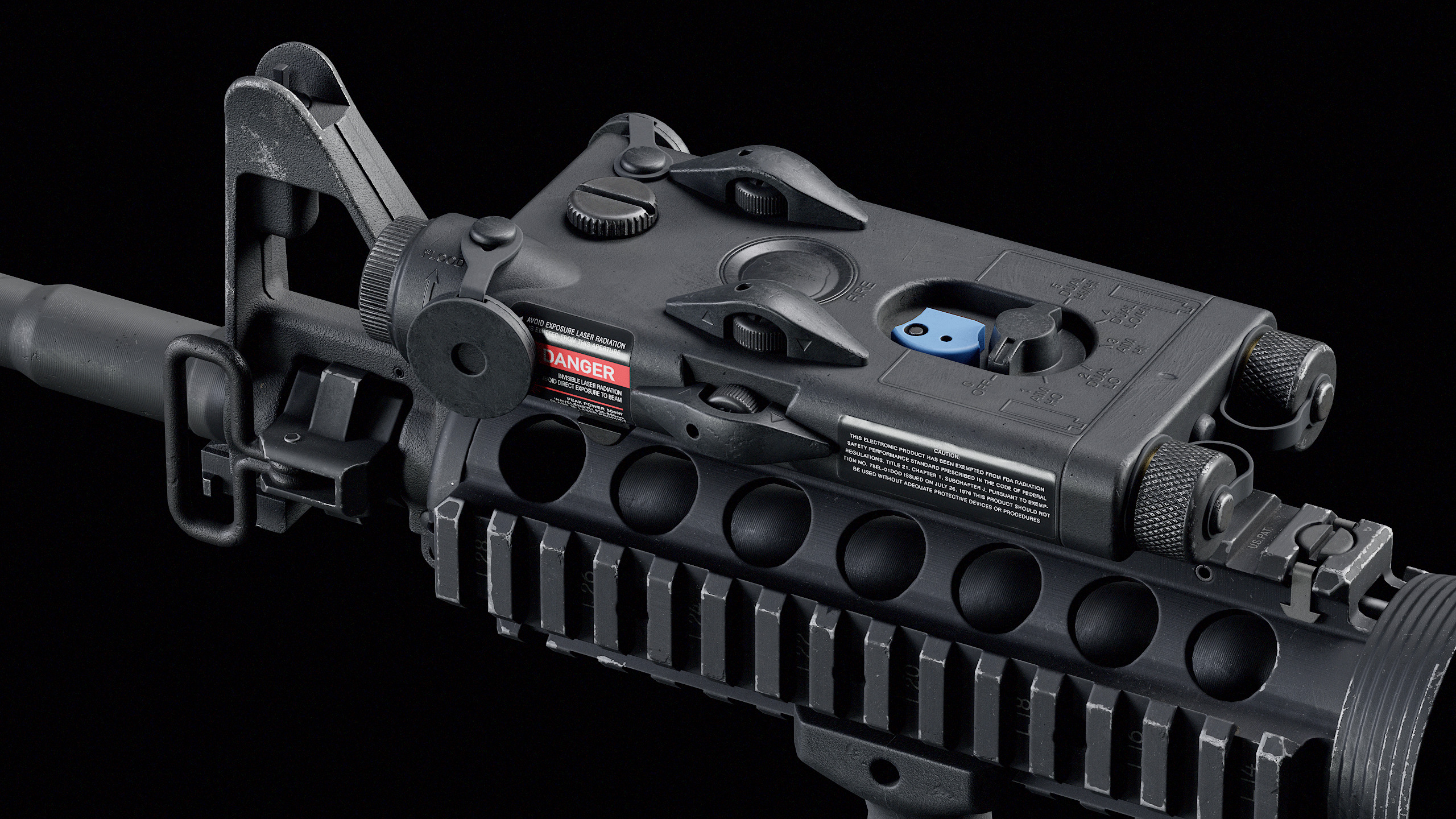 3D model M4A1 CompM4-PEQ2A VR / AR / low-poly | CGTrader