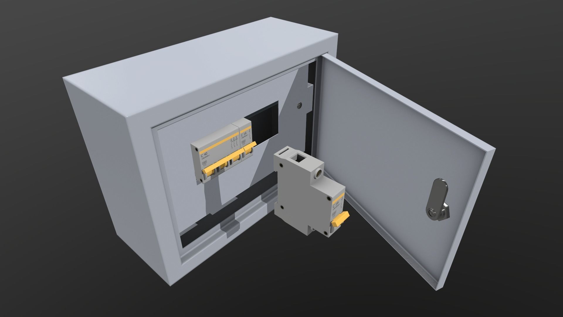 3D model Game Ready Electrical Fuse Box VR / AR / low-poly | CGTrader