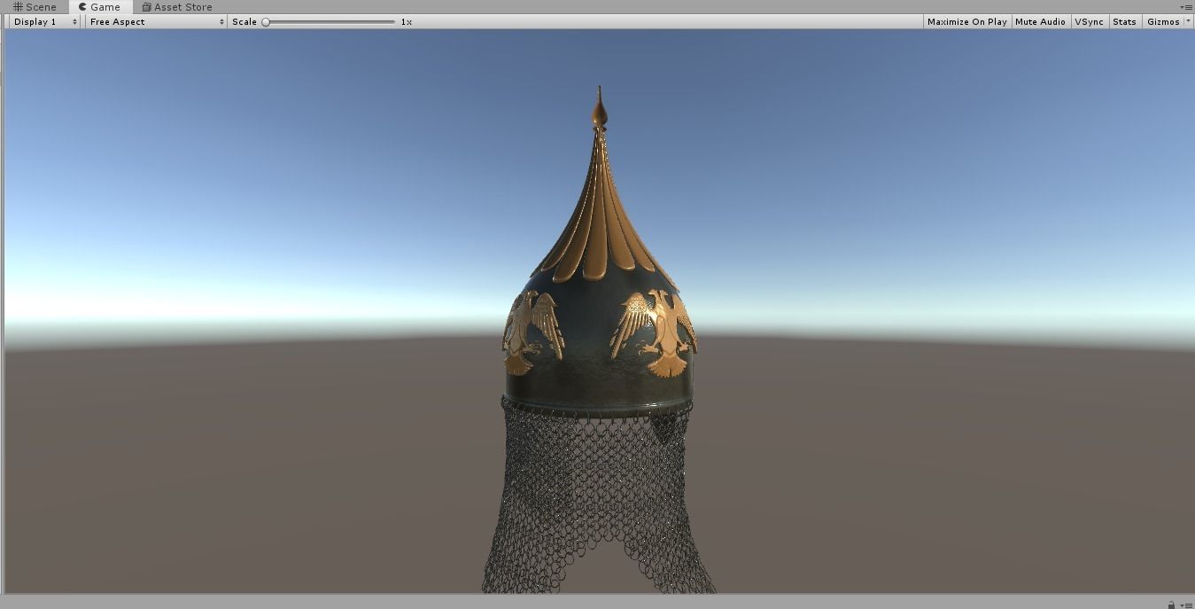 seljuk-helmet-eagle ornate hat hanging free 3D model | CGTrader