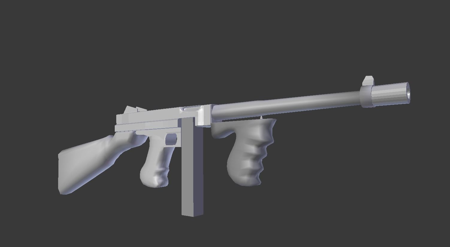 Thompson M1A1 3D model | CGTrader