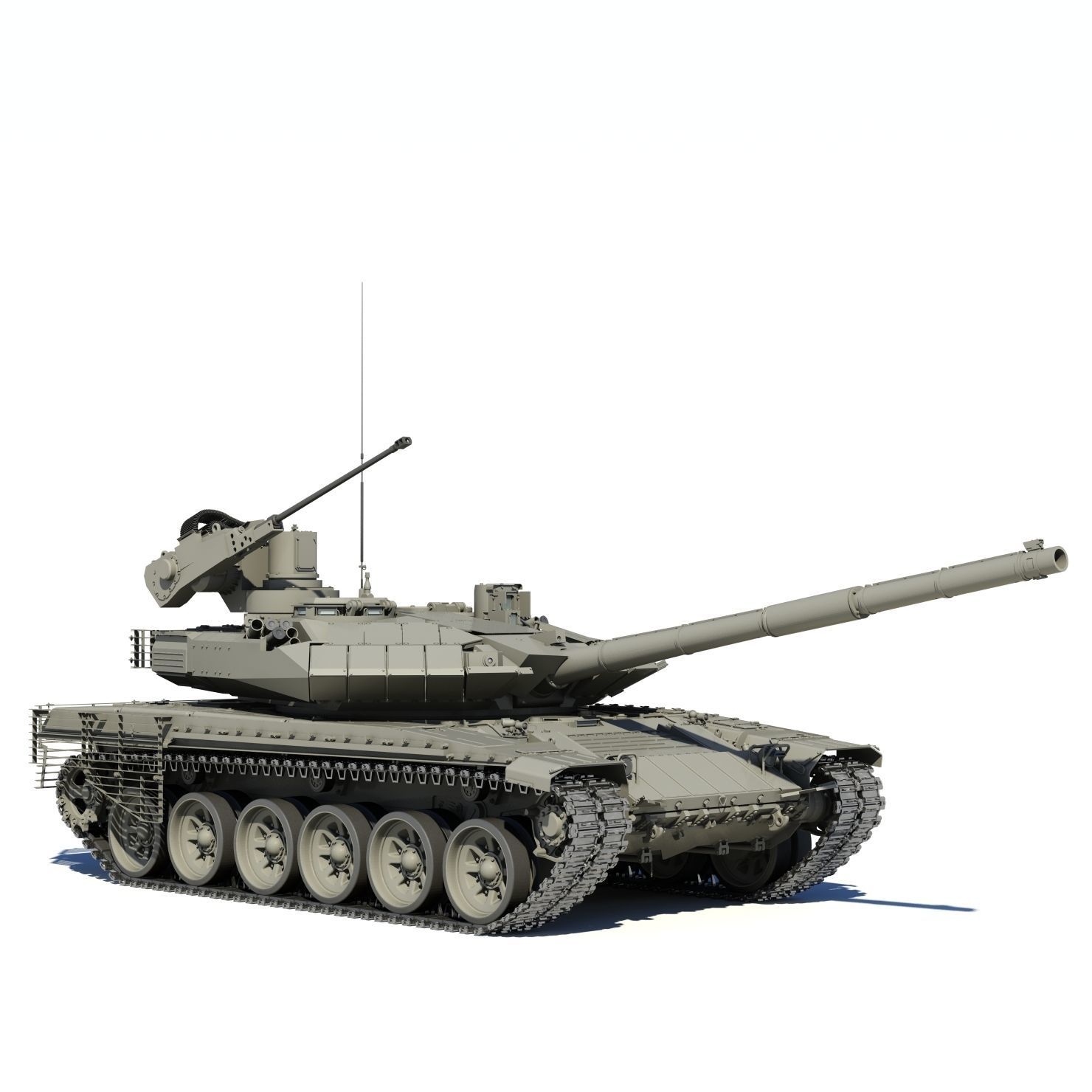 T-90M military tank 3D model animated | CGTrader