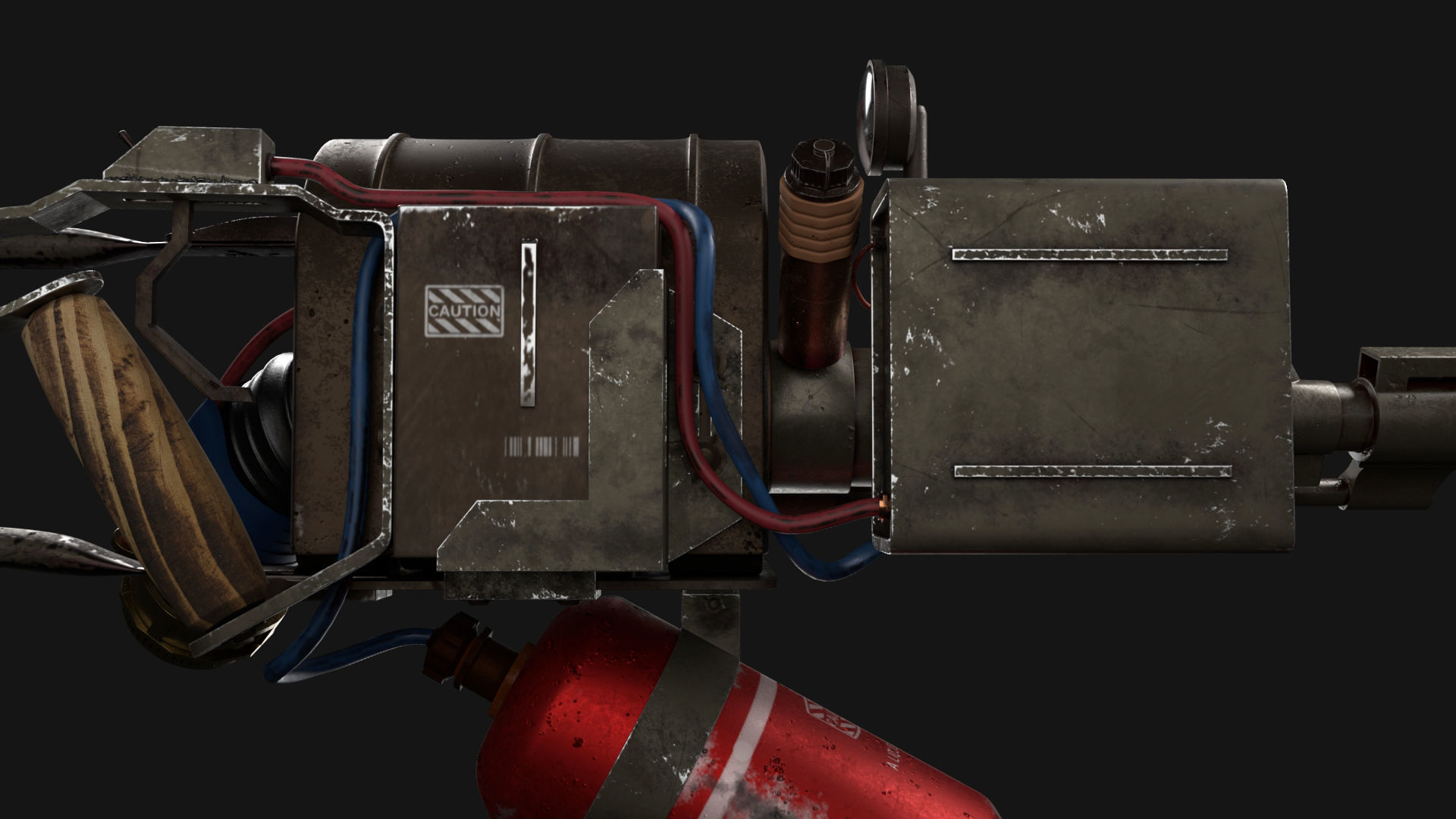 Cryogun 3D Polygon Model with Texture 3D model | CGTrader