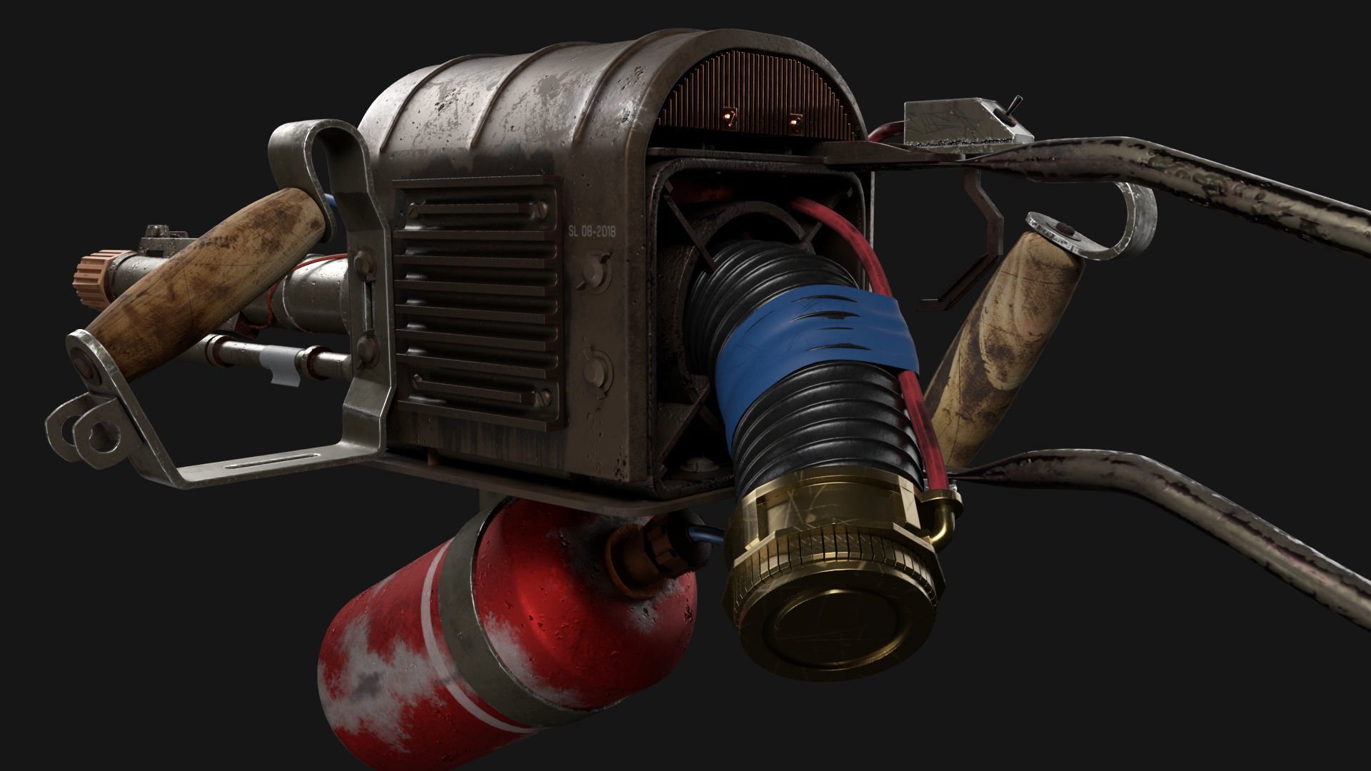 Cryogun 3D Polygon Model with Texture 3D model | CGTrader