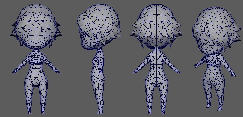 3D model chibi body VR / AR / low-poly | CGTrader