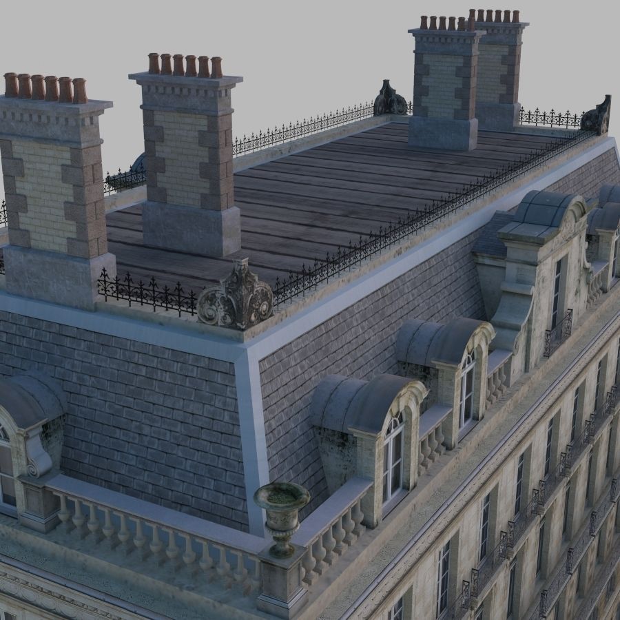 3D model French residence VR / AR / low-poly | CGTrader