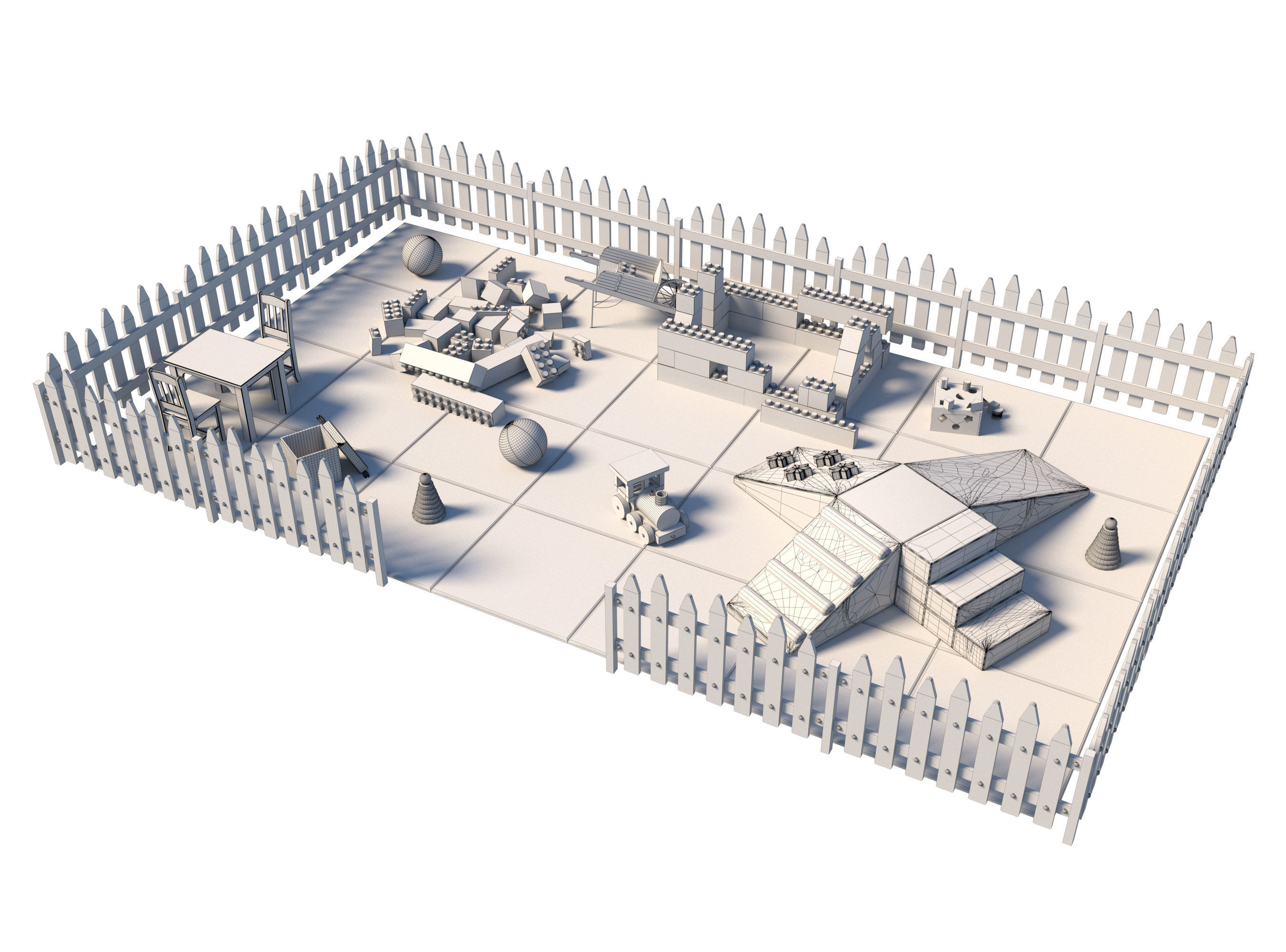 Childrens play area 2 3D model 3D model | CGTrader