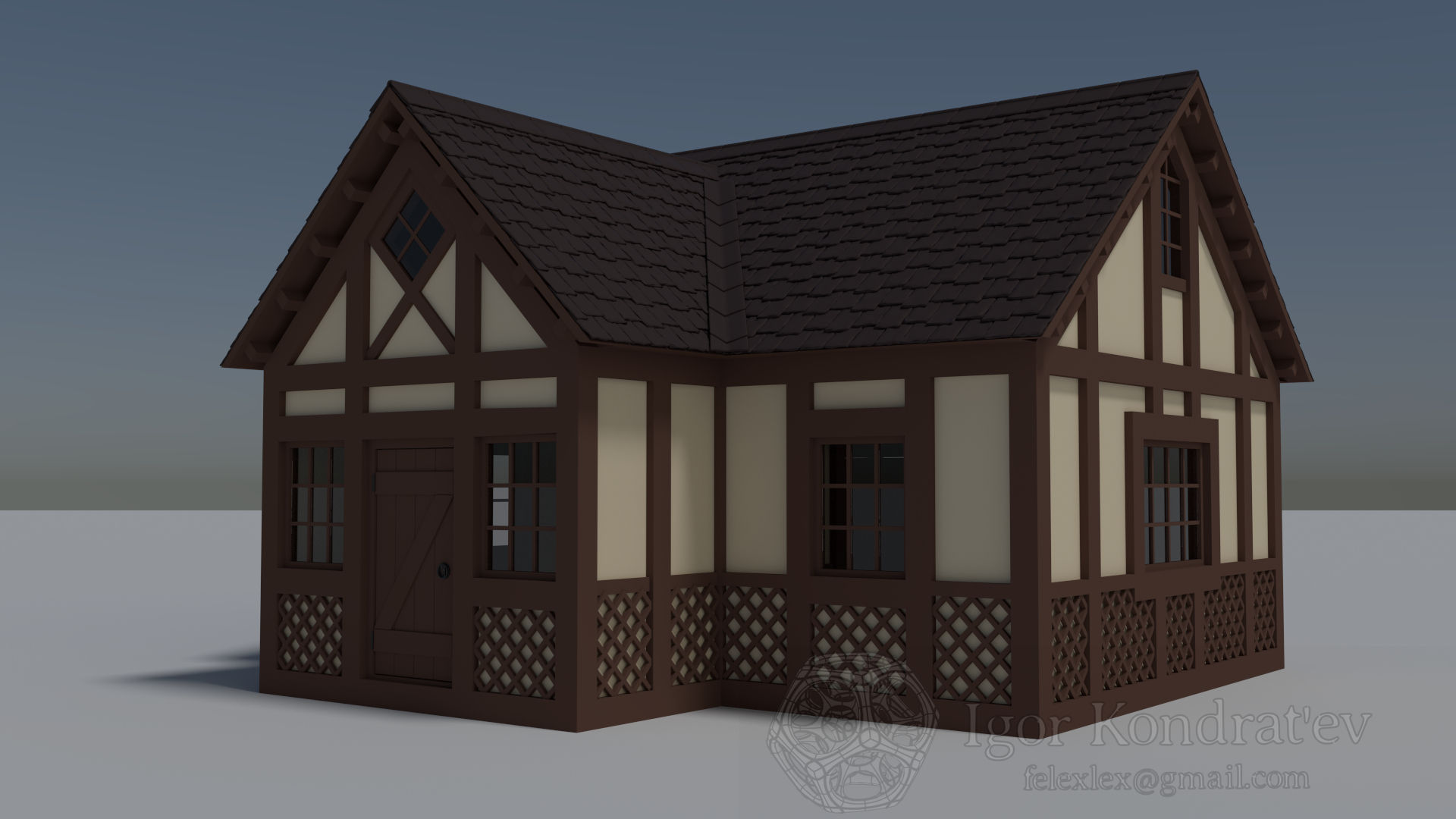 hunting house free 3D model | CGTrader