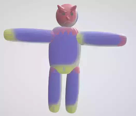 3D model Devil Figure Stick Man VR / AR / low-poly | CGTrader