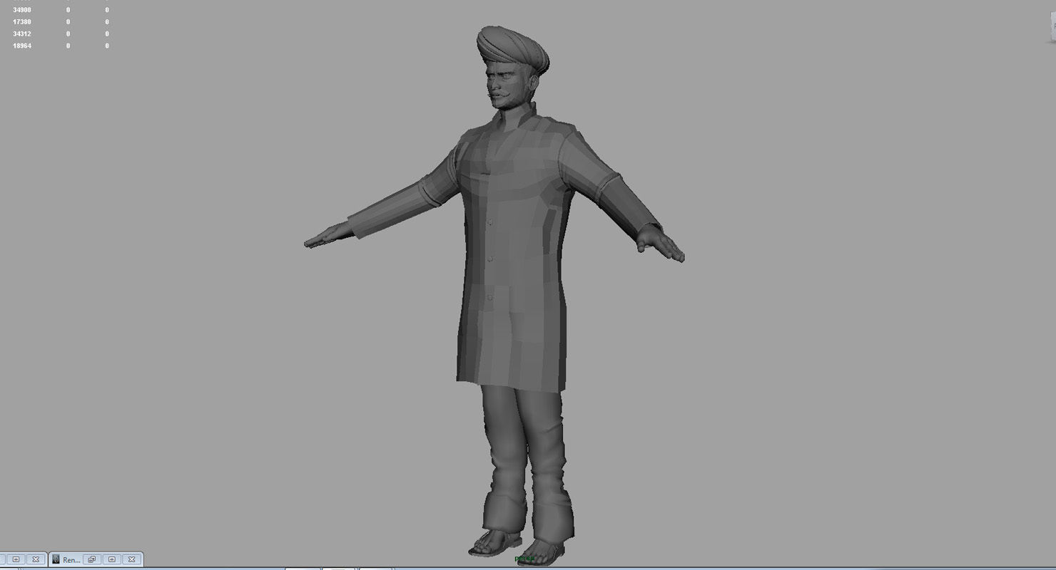 india man 3d model 3D model | CGTrader