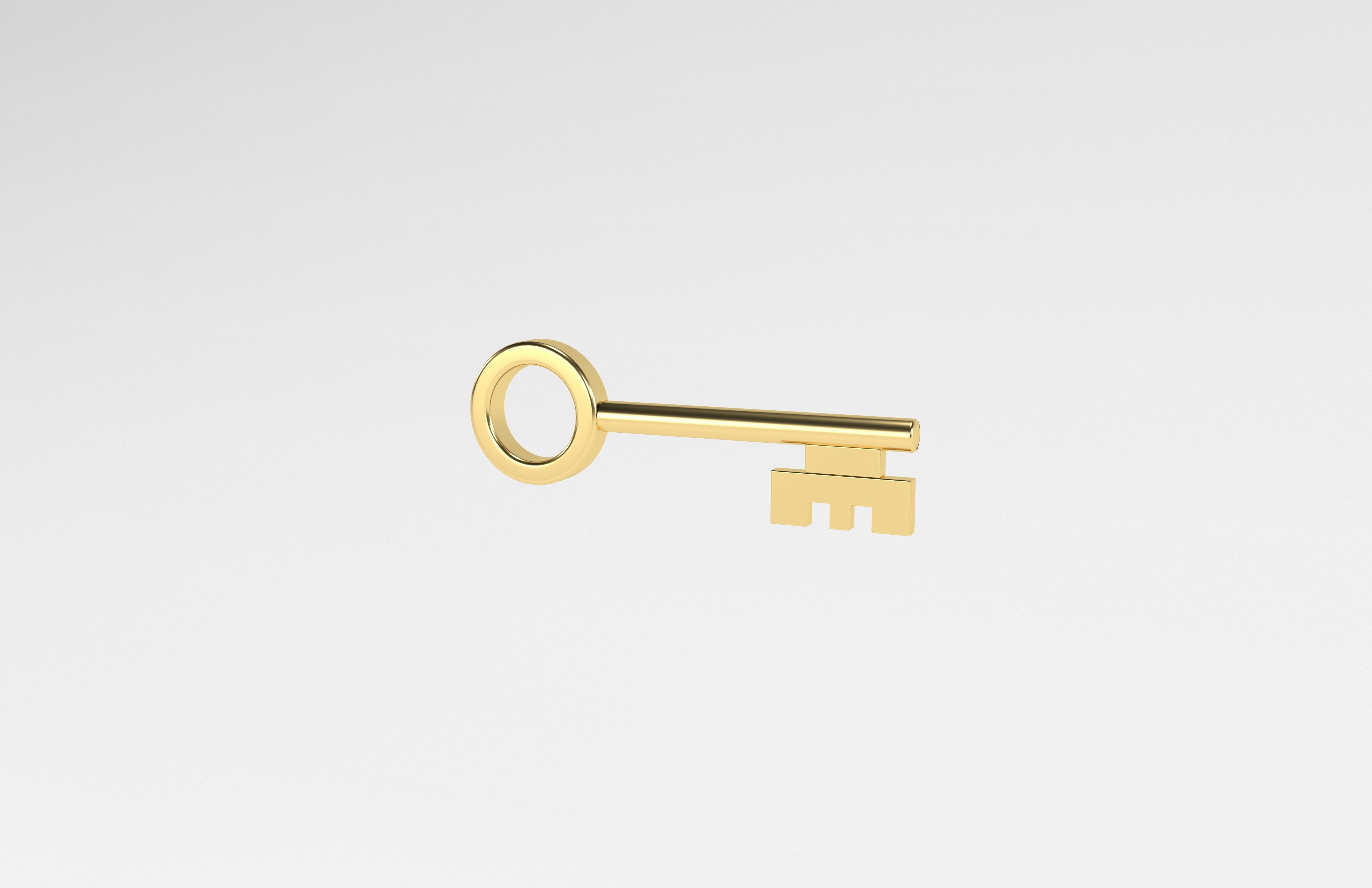 3D model Cartoon Key v2 001 VR / AR / low-poly | CGTrader