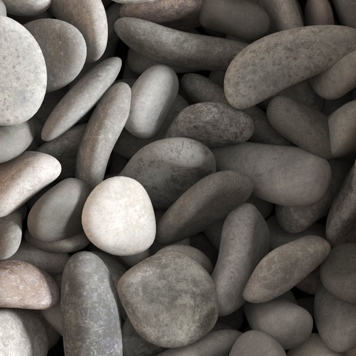 Wall Wood pebble decor n2 3D model | CGTrader