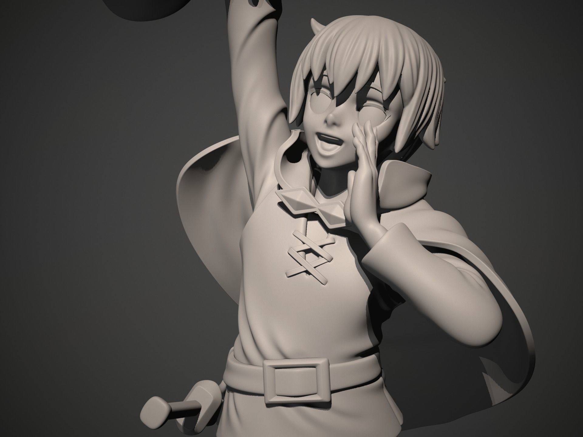 Satou Kazuma 3D model 3D printable | CGTrader