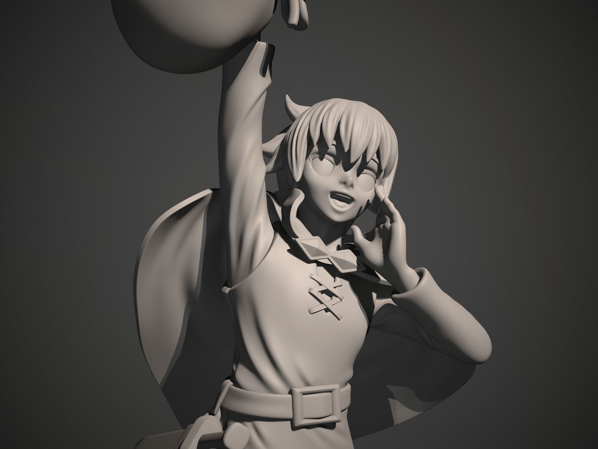Satou Kazuma 3D model 3D printable | CGTrader