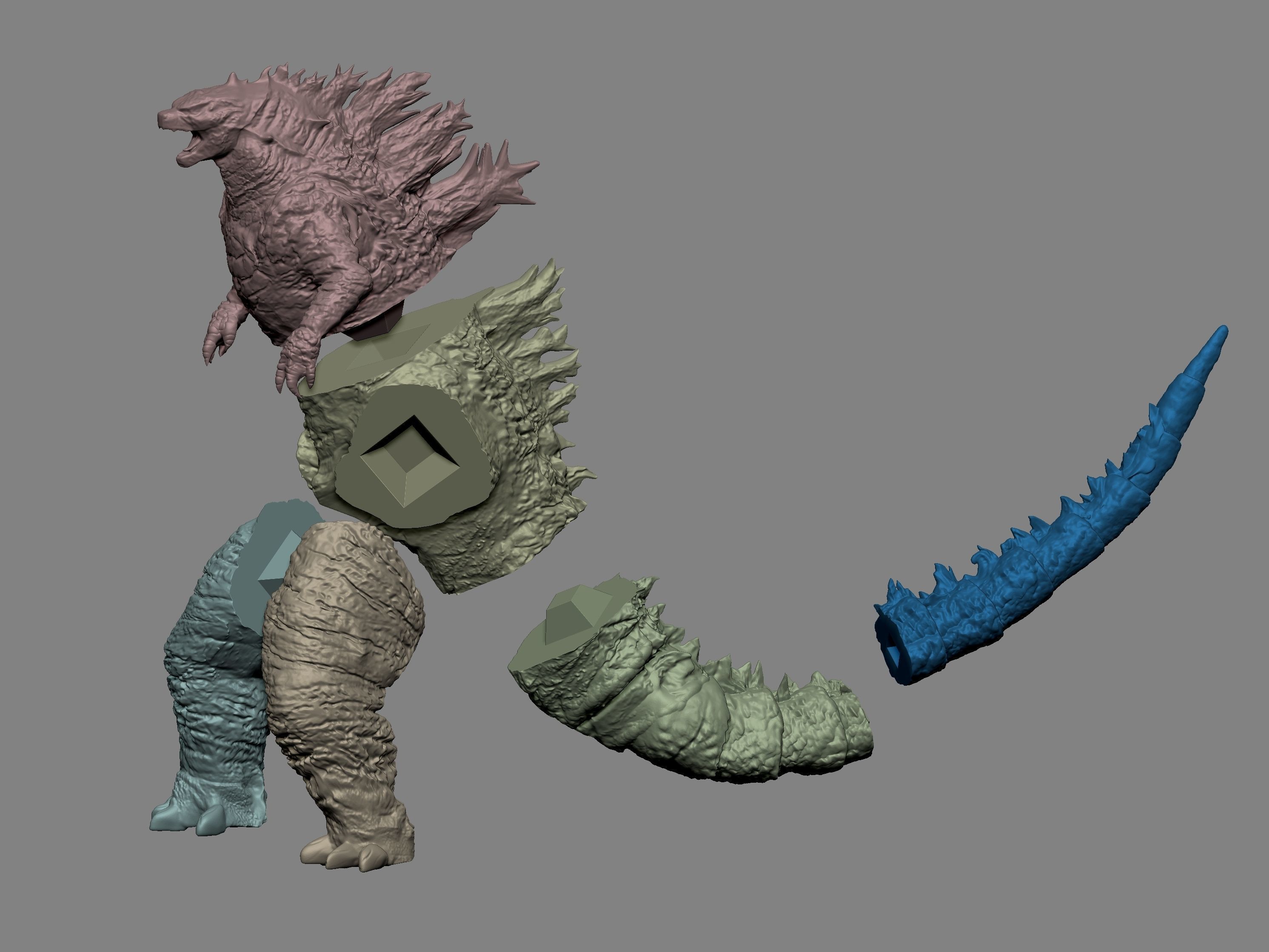 Godzilla II - King of the Monsters - 2019 3D model 3D printable | CGTrader