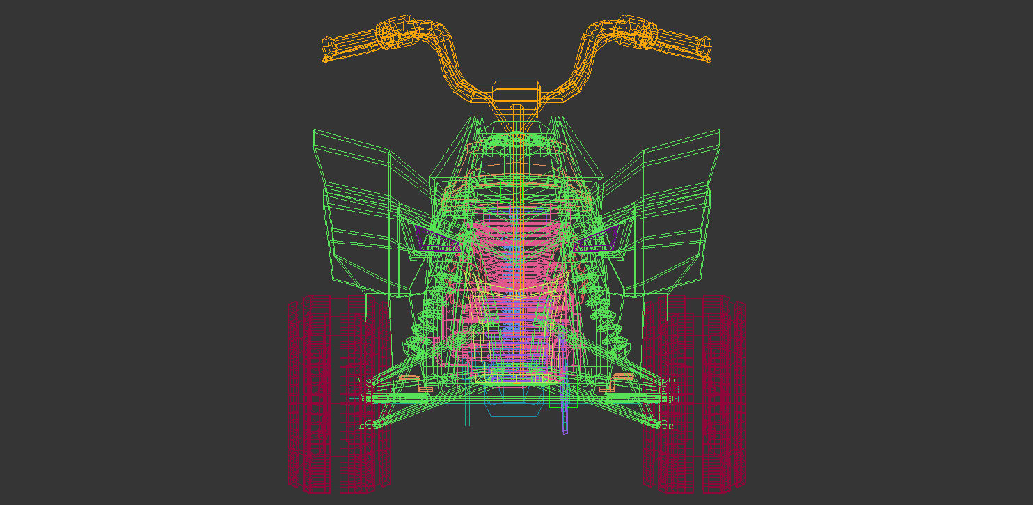 3D model Low Poly ATV 02 VR / AR / low-poly | CGTrader