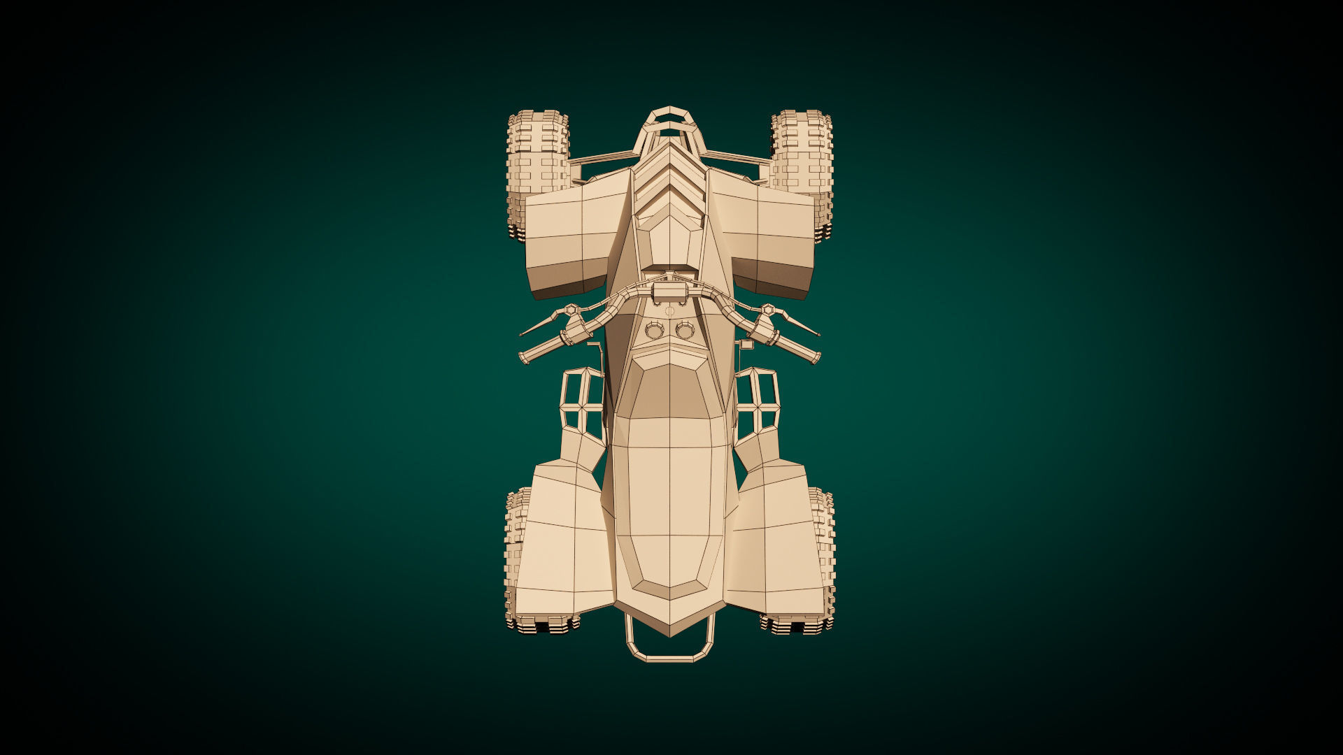 3D model Low Poly ATV 02 VR / AR / low-poly | CGTrader