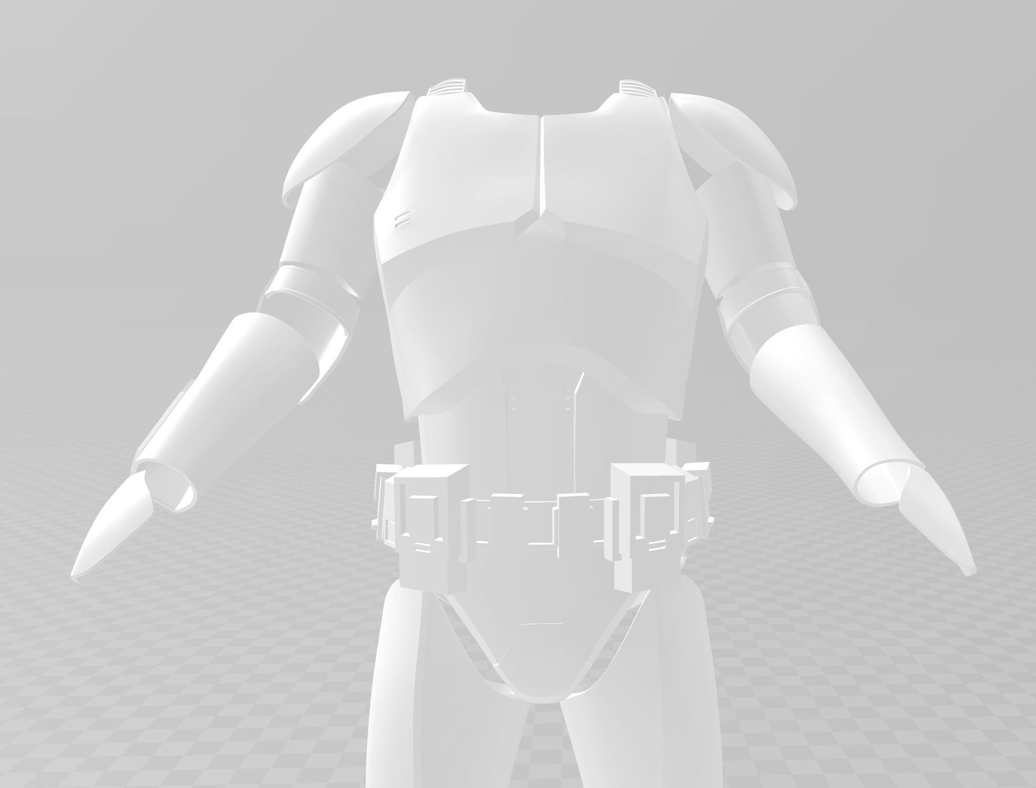 Star Wars Clone Trooper Phase 1 Phase 2 Armor No Helmet 3D model 3D ...