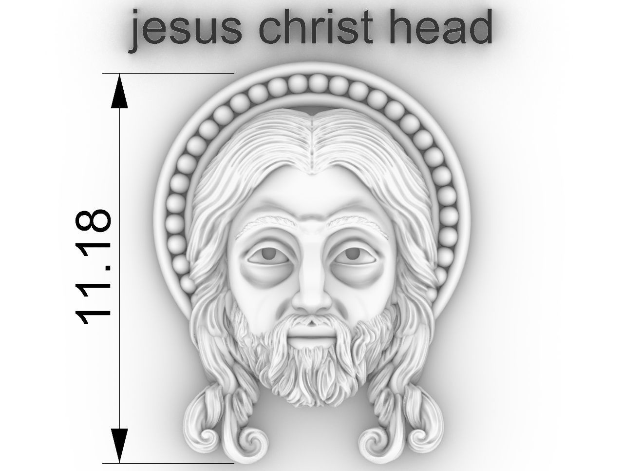 jesus christ head orthodox 3D model 3D printable | CGTrader