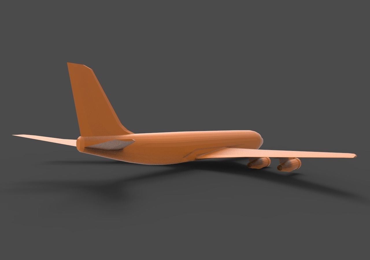 Boeing 707 3D model 3D printable | CGTrader
