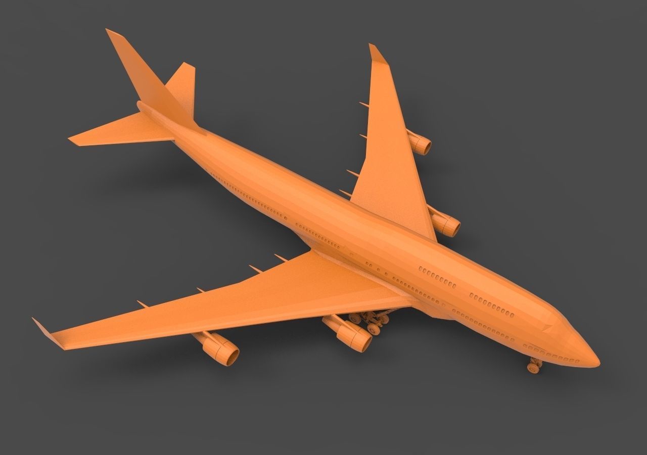 Boeing 747 3D model 3D printable | CGTrader