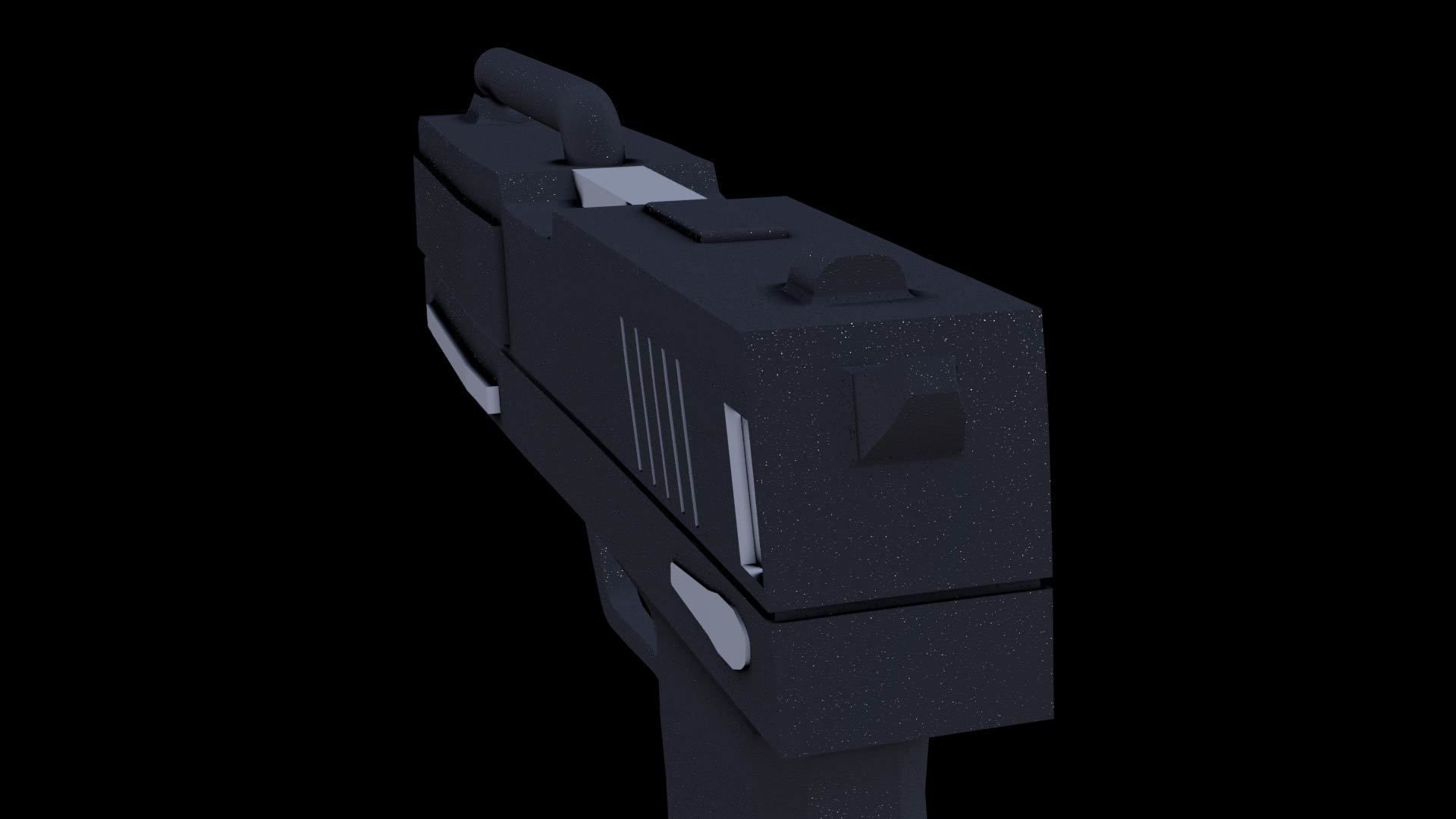 Simple Gun free 3D model | CGTrader