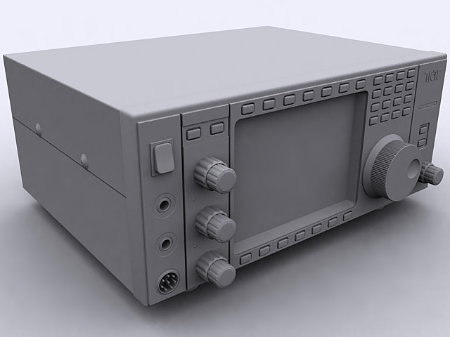 Ten-Tec Omni VII Transceiver 3D Model .max .obj .3ds .stl .wrl .wrz - CGTrader.com