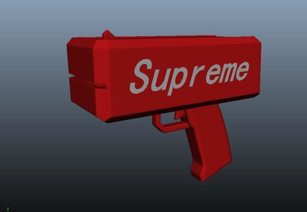 Supreme money gun 3D model | CGTrader