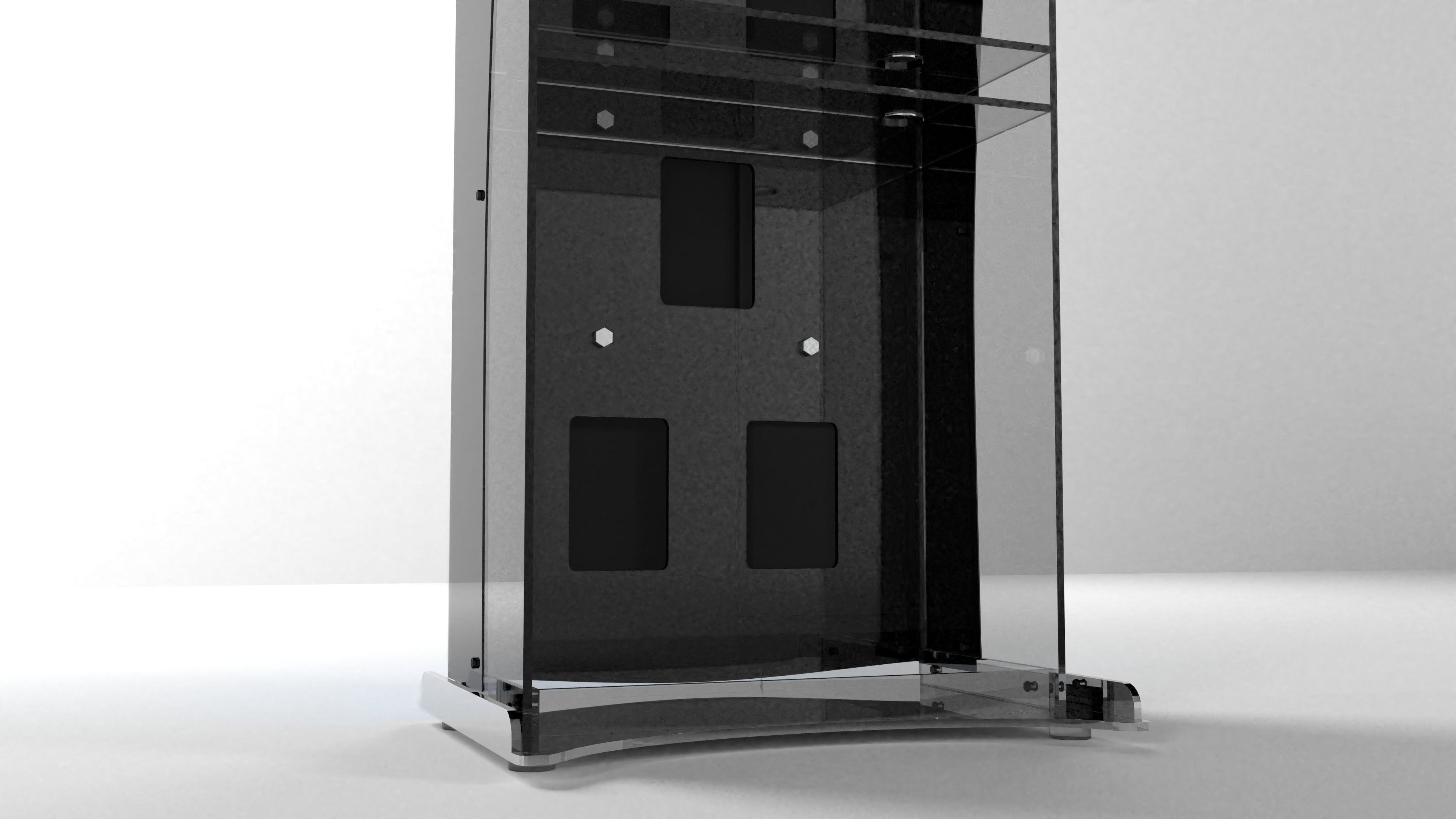 Digital plexiglas lectern podium 3D model | CGTrader