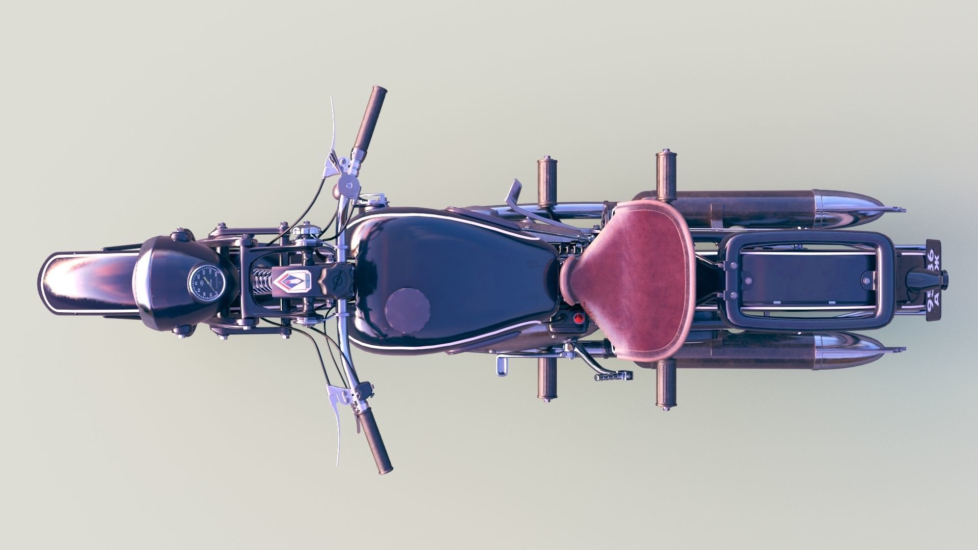 motorcycle izh-350 3D model | CGTrader