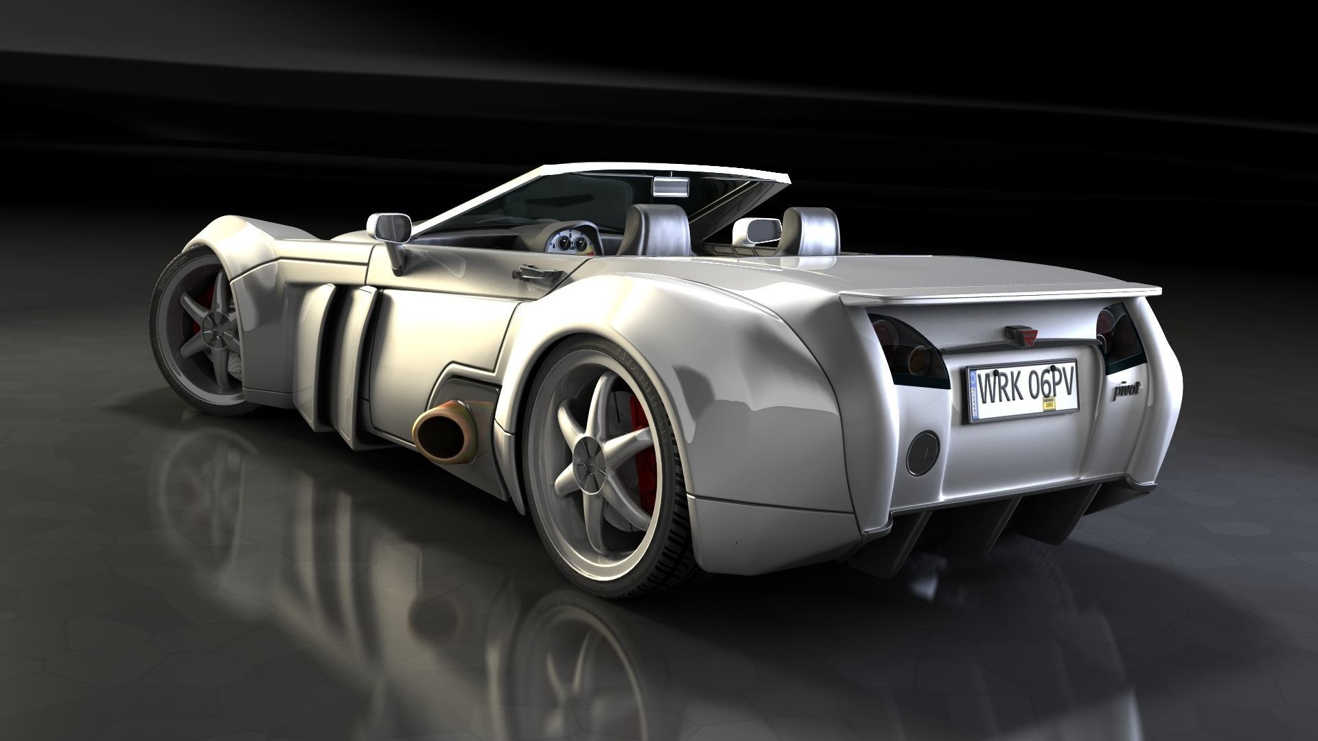 Pivot Roadster Concept 3D model | CGTrader