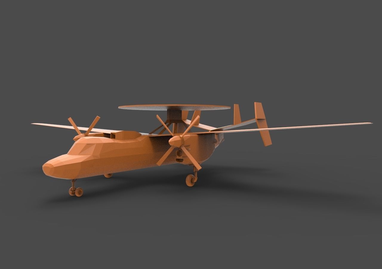 E-2 Hawkeye 3D model 3D printable | CGTrader
