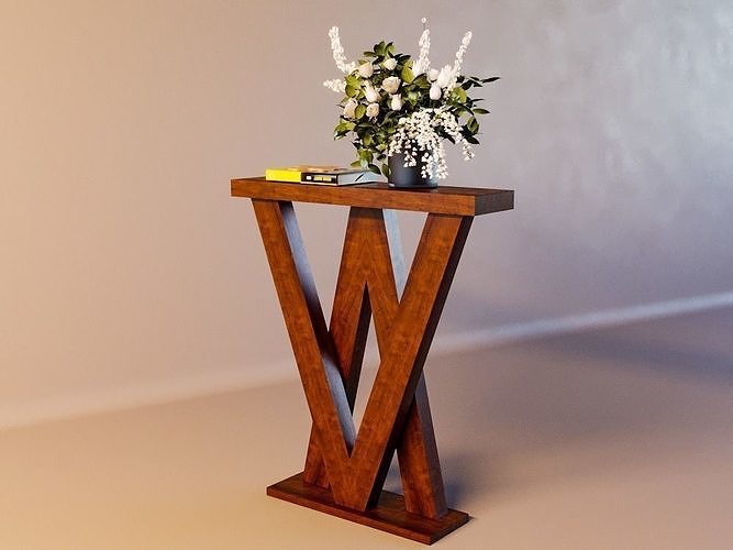 Console Table free 3D model | CGTrader