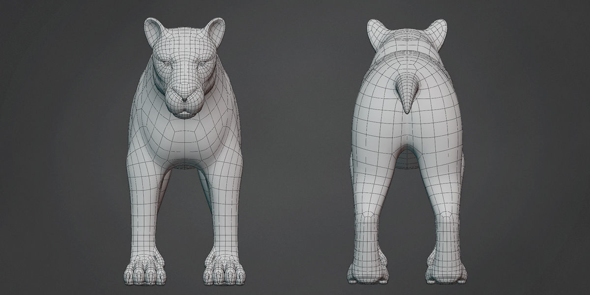3D model Base Meshes Animal Starter Kit 1 VR / AR / low-poly | CGTrader