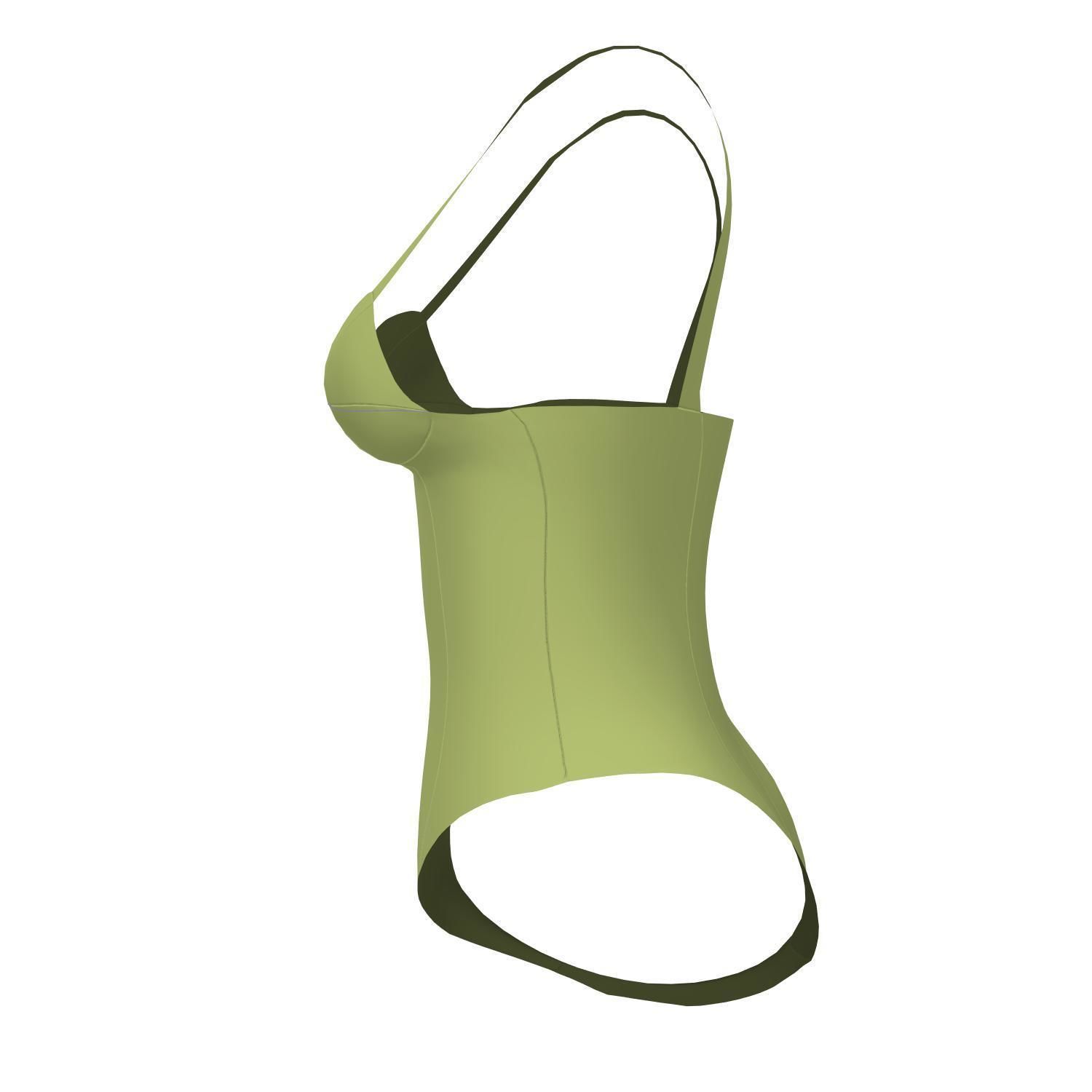 One piece swimsuit Marvelous designer 3d model 3D model | CGTrader