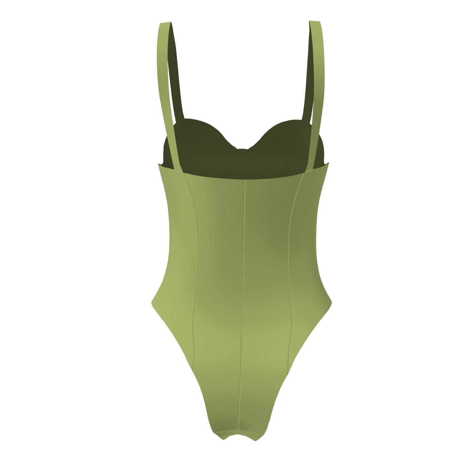 One piece swimsuit Marvelous designer 3d model 3D model | CGTrader