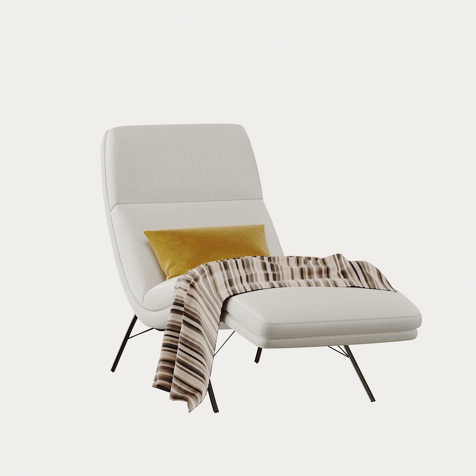 3D model Roche Bobois Calibri lounge chair VR / AR / low-poly | CGTrader