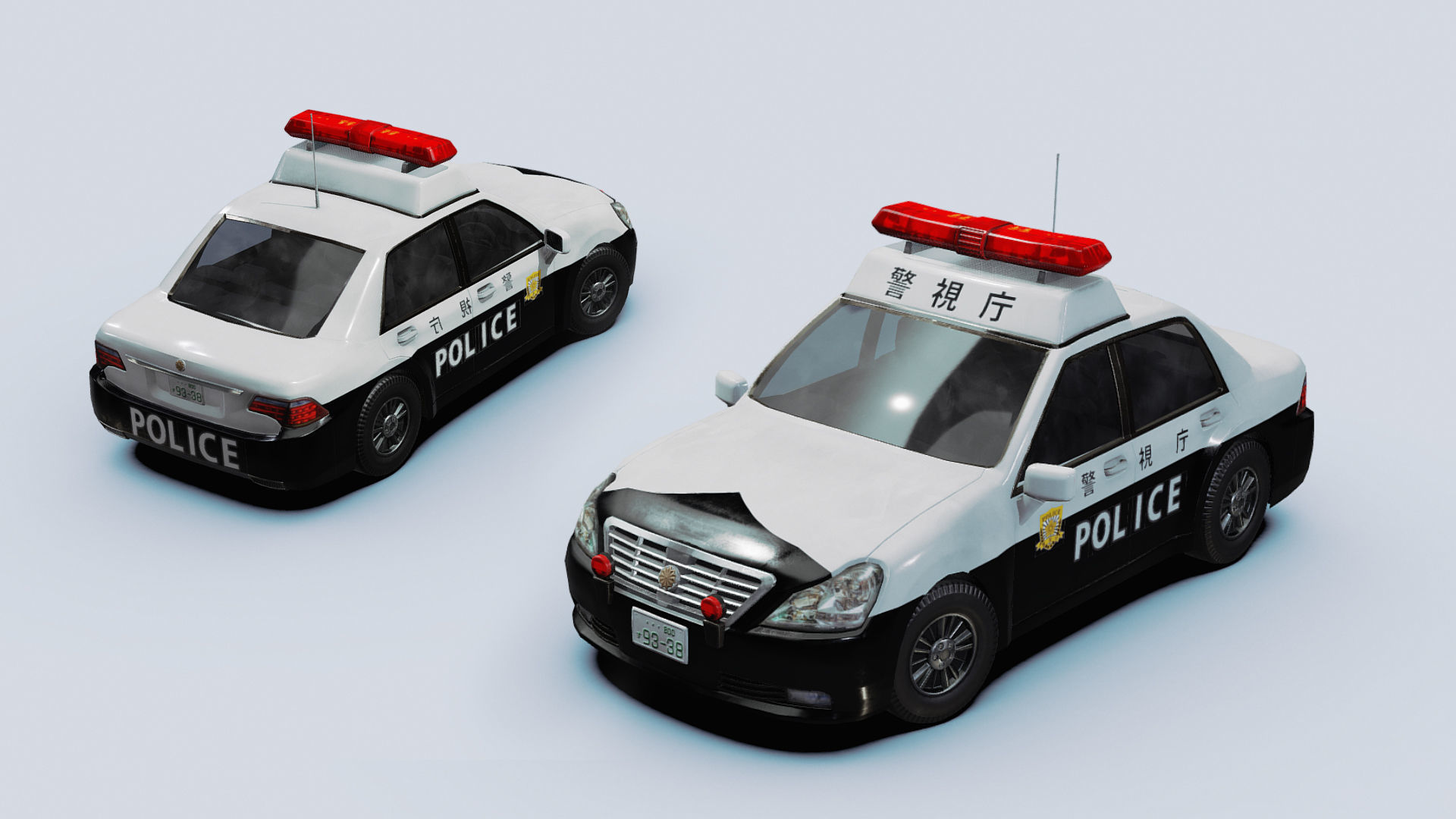 3D model Japanese Police Vehicle VR / AR / low-poly | CGTrader