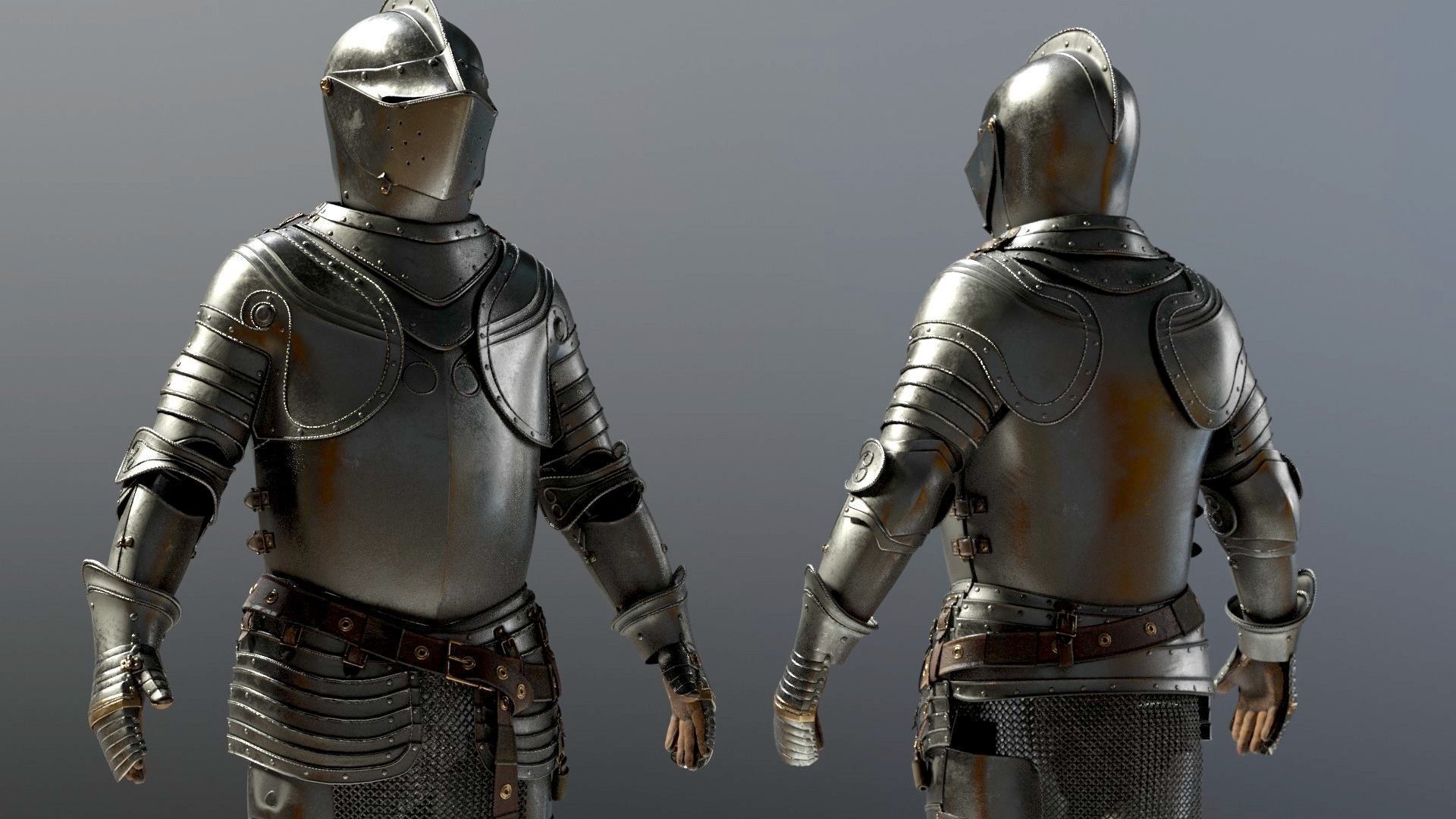 SOLDIER Medieval Armor 3D model | CGTrader