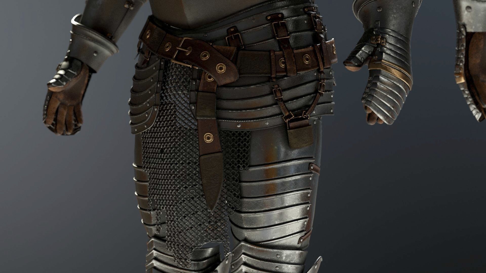 SOLDIER Medieval Armor 3D model | CGTrader