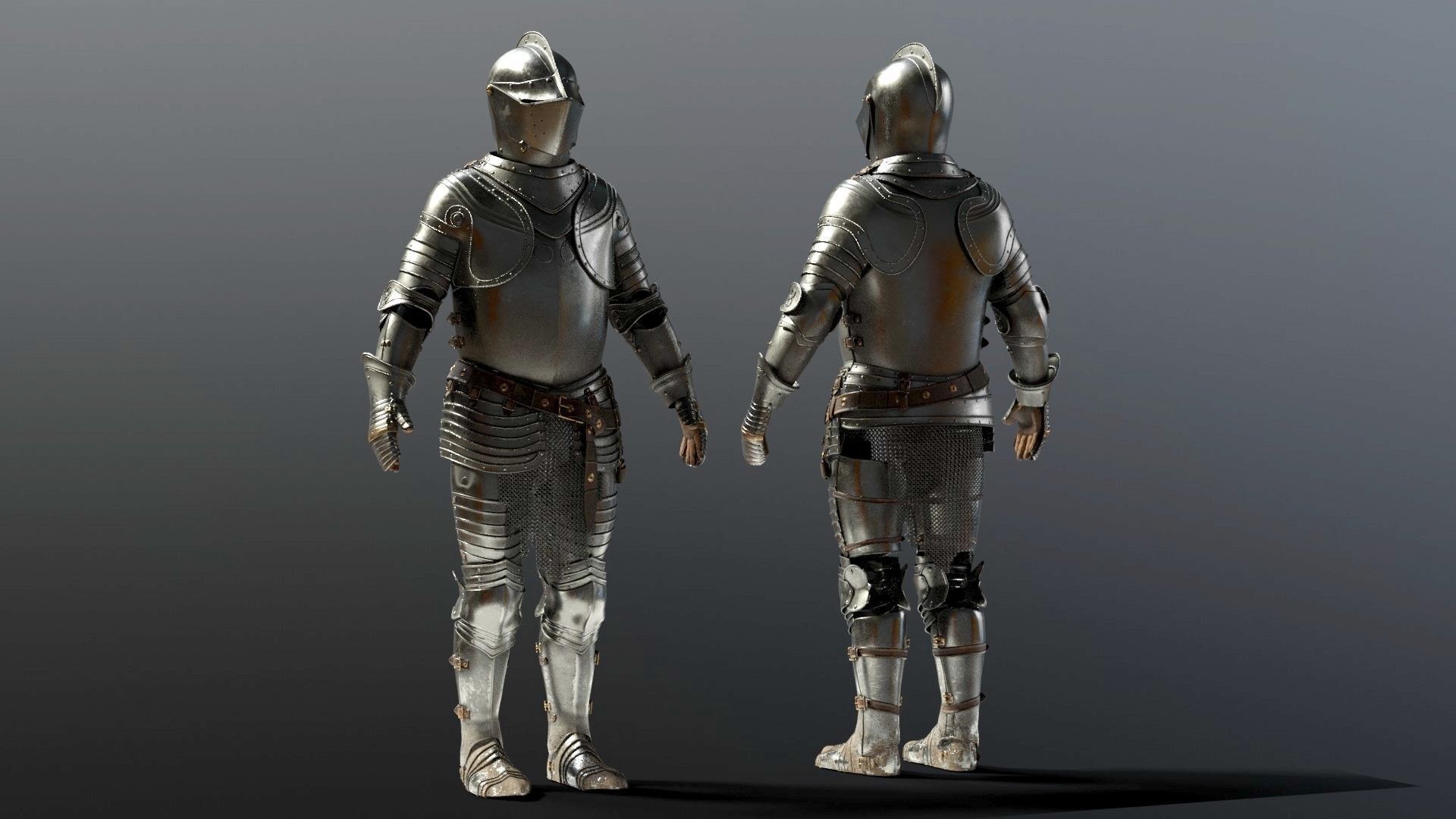 SOLDIER Medieval Armor 3D model | CGTrader
