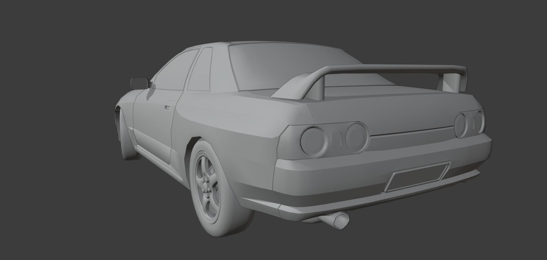 3D model Nissan Skyline GTR R32 Interior Game Ready VR / AR / low-poly ...