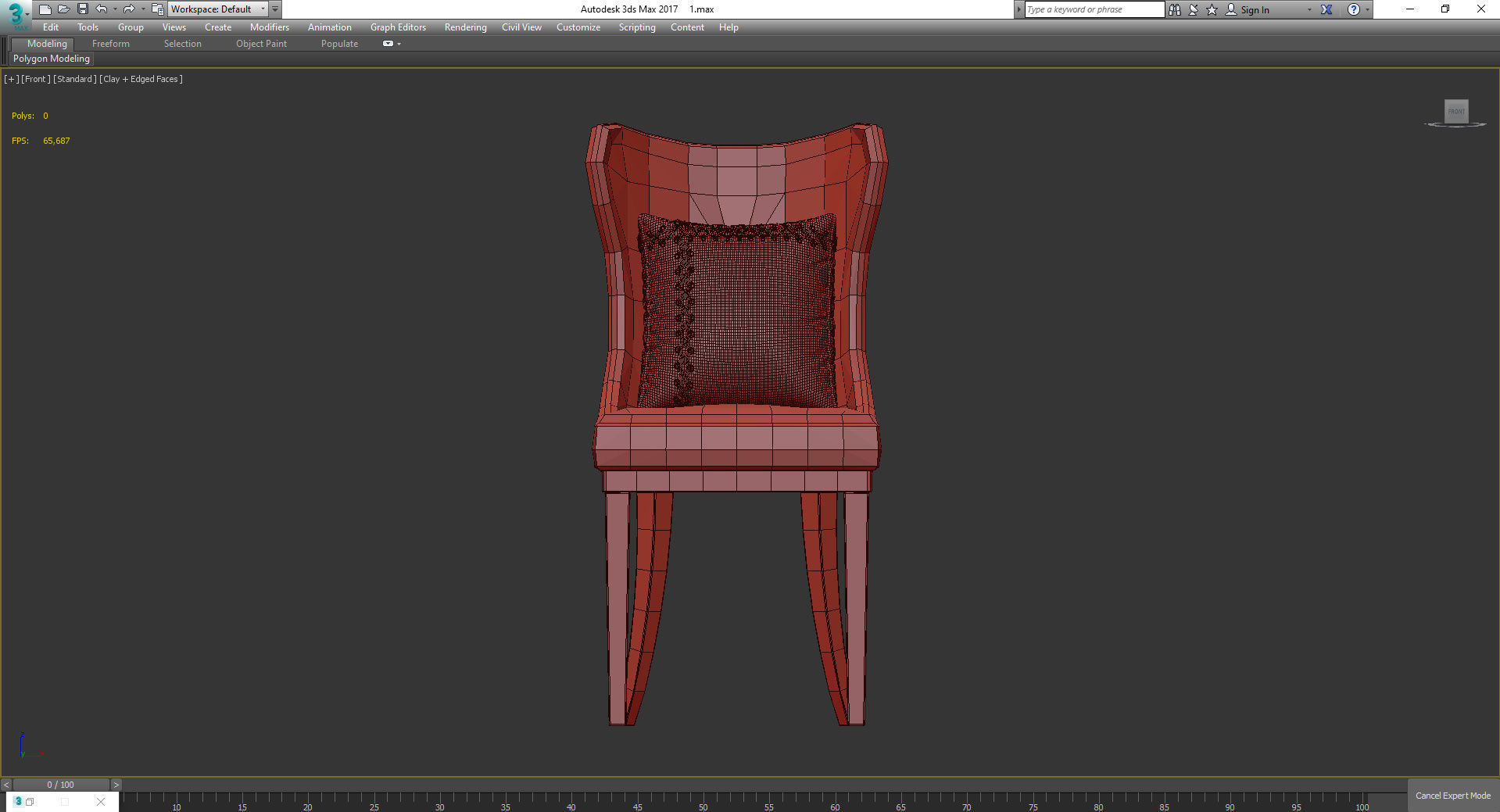 3D model GOLD CONFORT JANE JANE 3d model VR / AR / low-poly | CGTrader