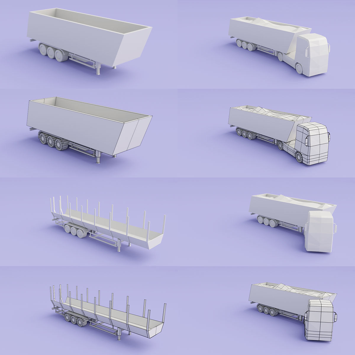 3D model Paper Trucks VR / AR / low-poly | CGTrader