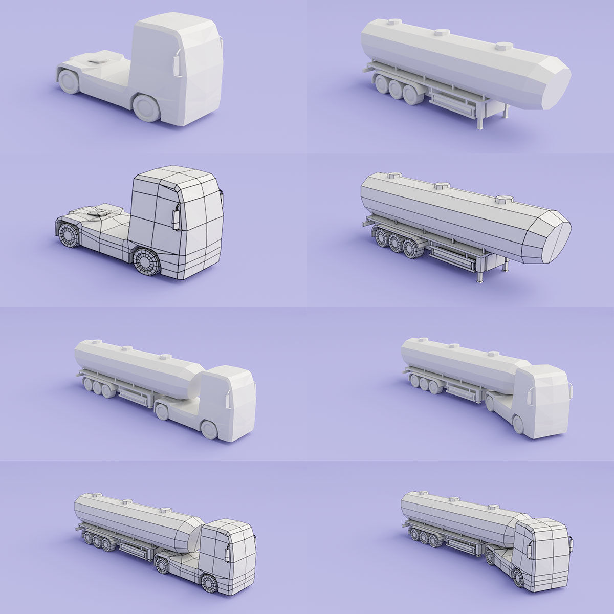 3D model Paper Trucks VR / AR / low-poly | CGTrader