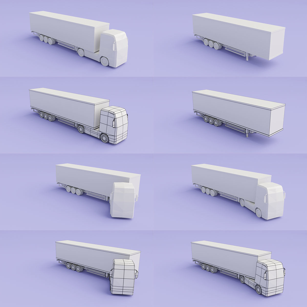 3D model Paper Trucks VR / AR / low-poly | CGTrader