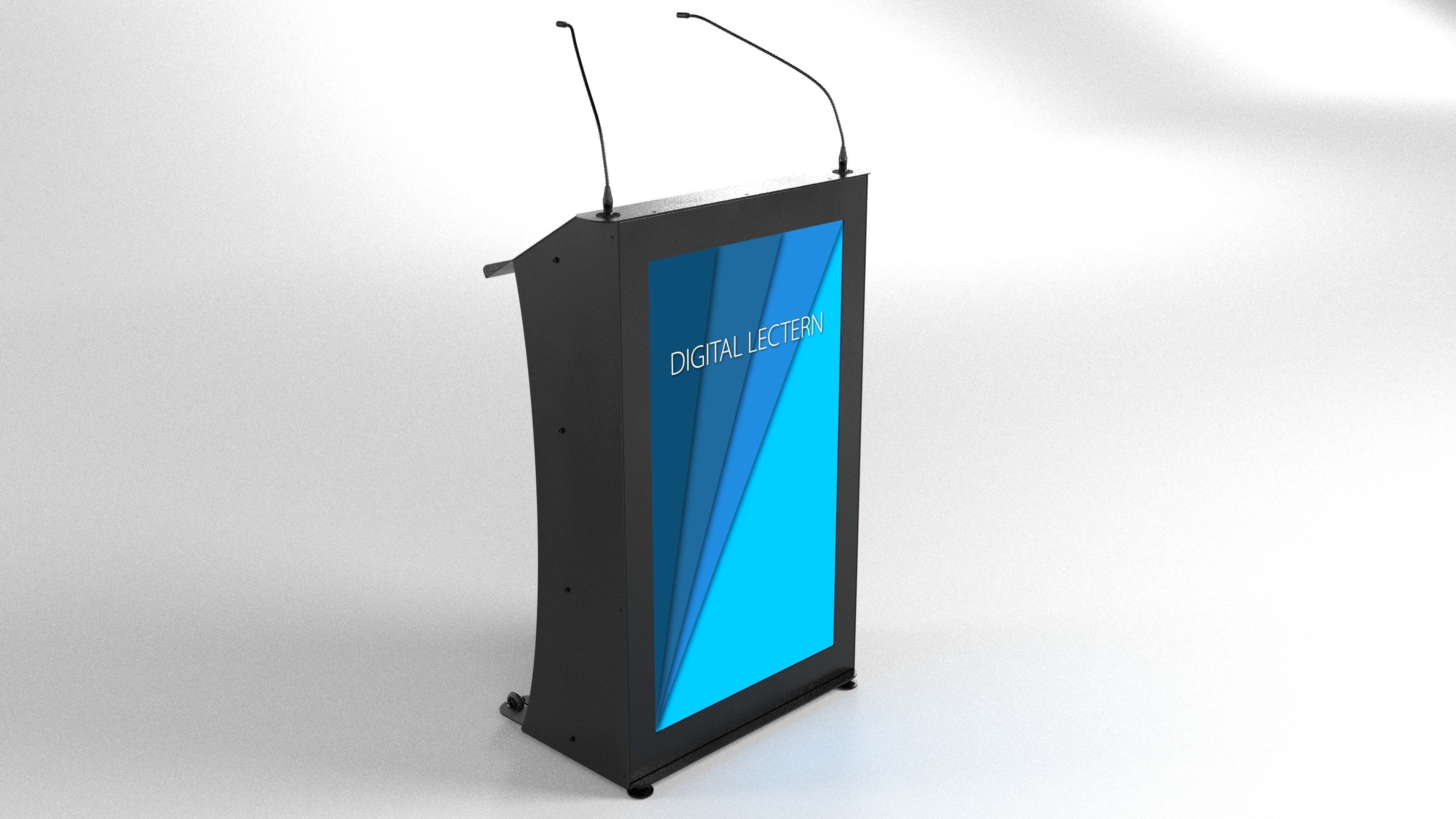 Digital lectern podium 3D model | CGTrader