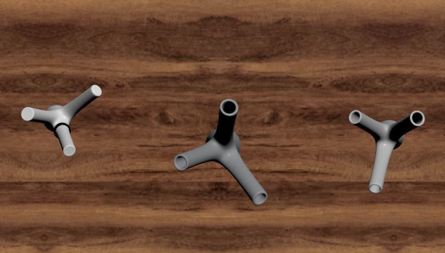 Tri Branch Home Decor 3D model | CGTrader