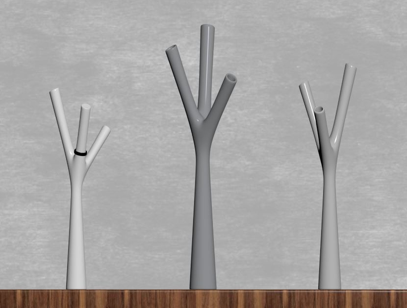 Tri Branch Home Decor 3D model | CGTrader